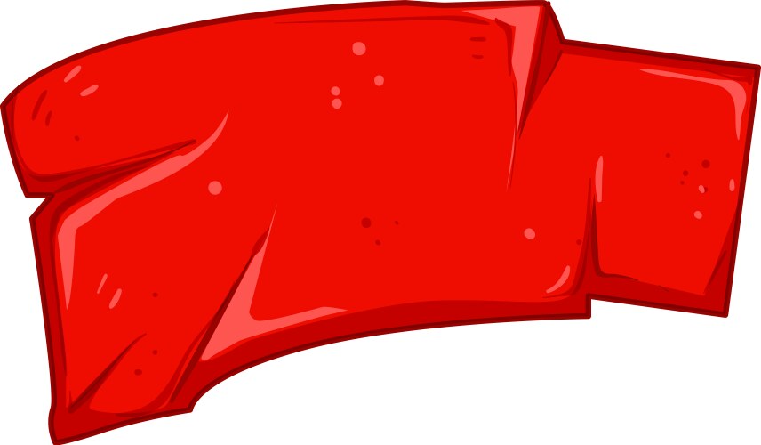 Banner red tape cartoon Royalty Free Vector Image