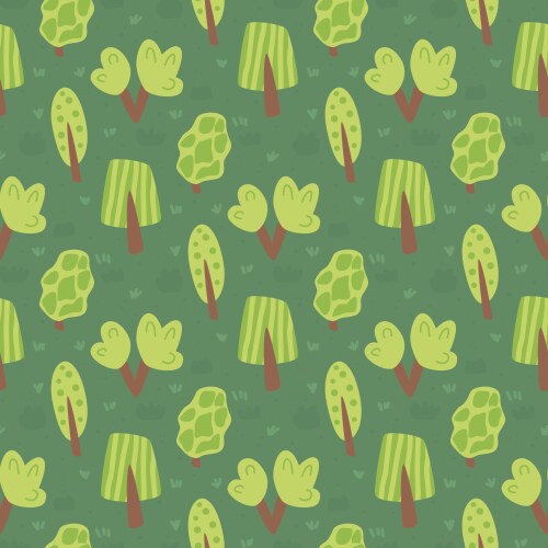 Abstract seamless pattern park landscape top view Vector Image