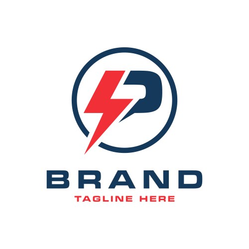 Electrical logo design Royalty Free Vector Image