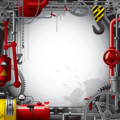 Maintenance mechanical engineering service team Vector Image
