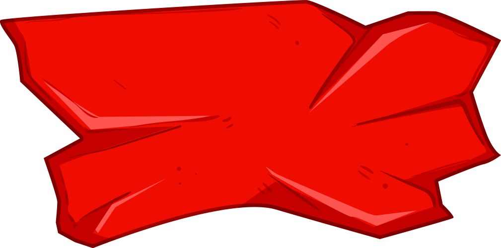 Banner red tape cartoon Royalty Free Vector Image