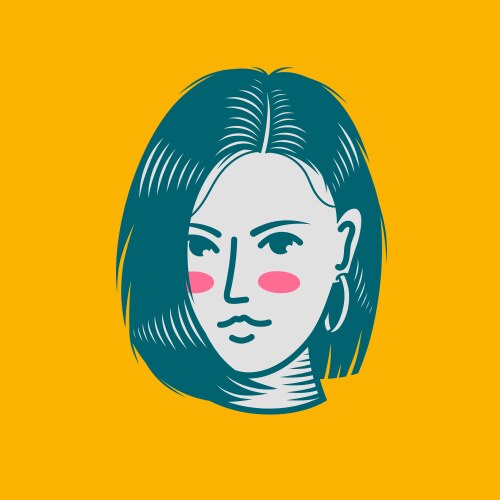 Character design avatar flat minimalist 48 Vector Image