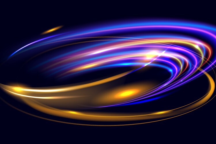 Abstract motion light effect futuristic wave Vector Image