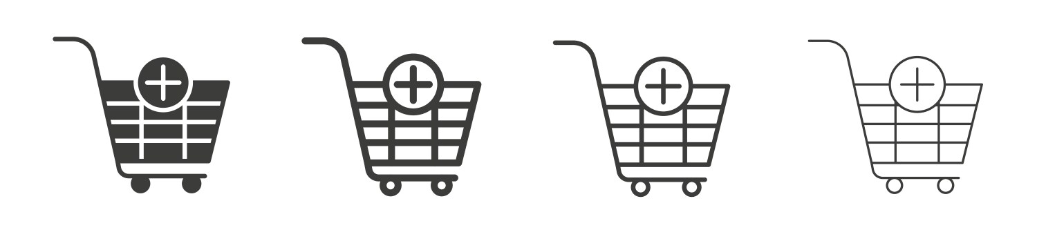 Procurement icon set on white background Vector Image