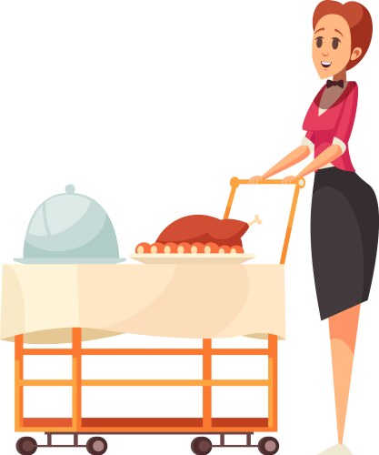 Catering isometric icon Royalty Free Vector Image