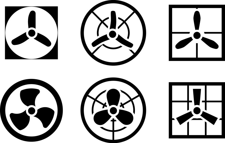 Ceiling Fan Symbol Vector Images (over 1,500)