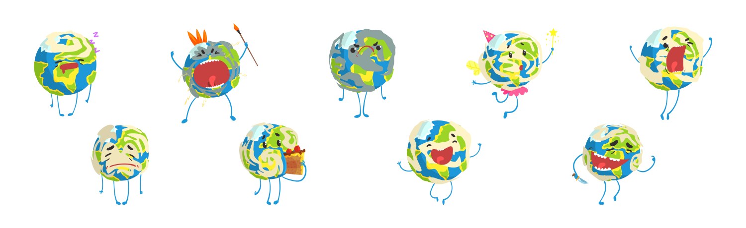 Earth Eating Vector Images (over 1,800)