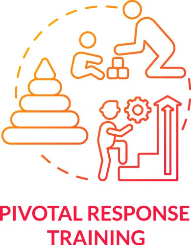 Pivotal response training concept icon Royalty Free Vector