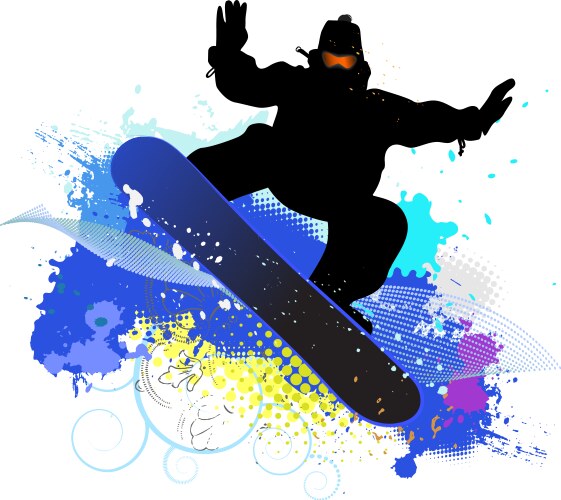 Snowboarding Royalty Free Vector Image - VectorStock