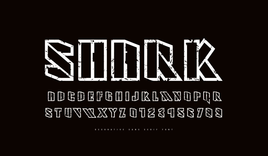 Censored style font design alphabet letters Vector Image