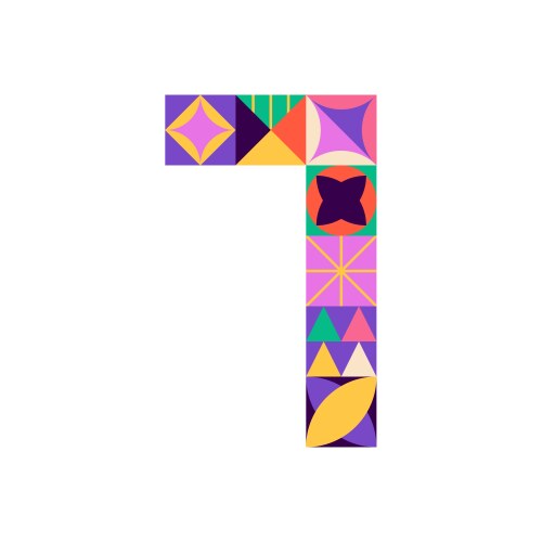 Number 7 Vector Images (over 19,000)