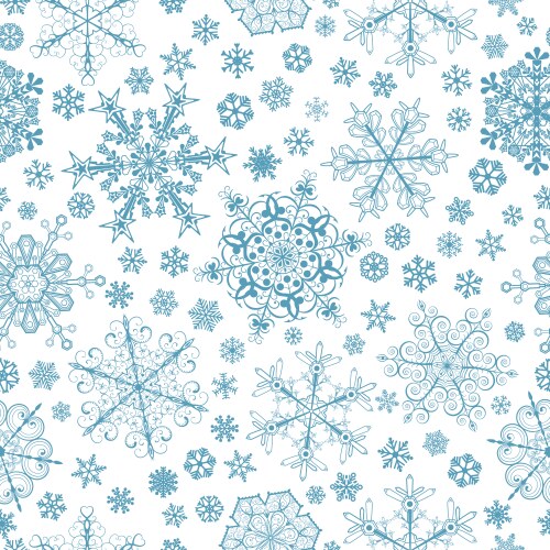 Falling snow vertical frame seamless pattern Vector Image