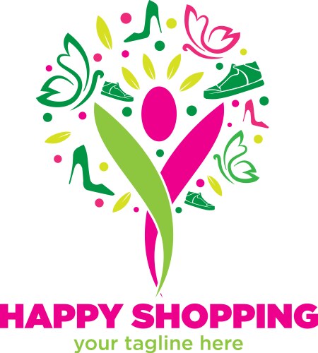 Shopping logos Royalty Free Vector Image - VectorStock