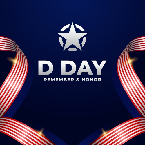 D-day design collection Royalty Free Vector Image