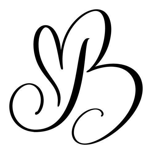 Letter B Love Images B Love Logo Vector Images | Depositphotos