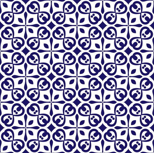 Indigo batik pattern Royalty Free Vector Image