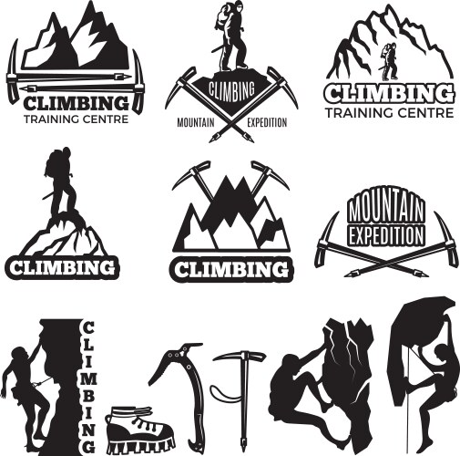 Rock climbing Royalty Free Vector Image - VectorStock
