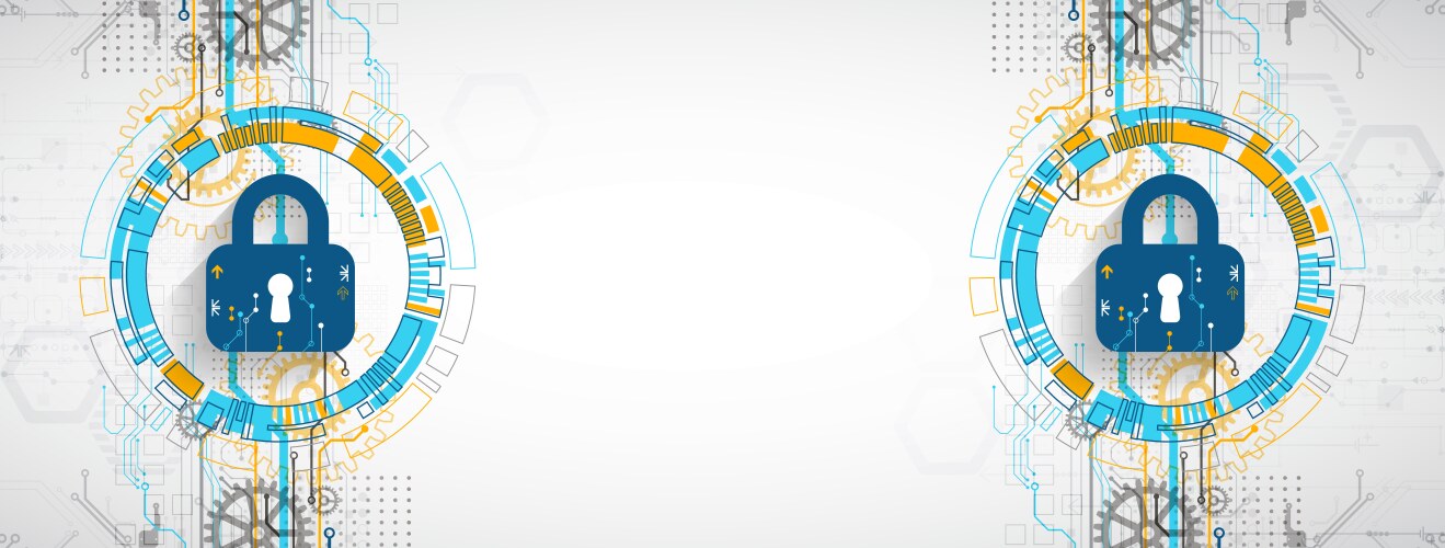 Cyber security and information or network Vector Image