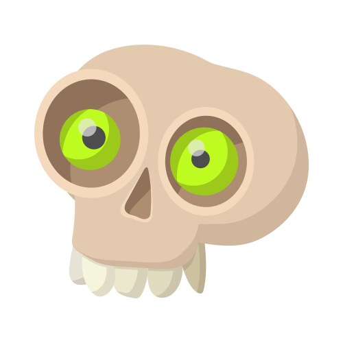 Human brain cartoon icon Royalty Free Vector Image