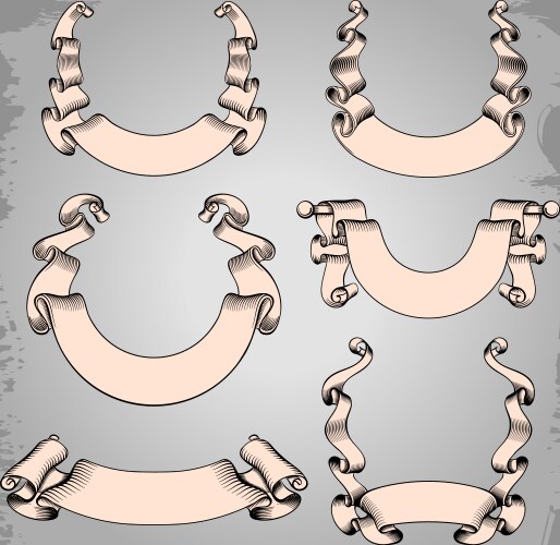 Ribbons set Royalty Free Vector Image - VectorStock