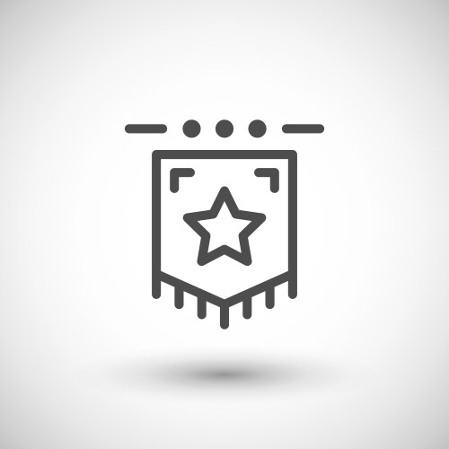 Star award stroke Royalty Free Vector Image - VectorStock