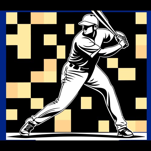 Baseball silhouettes collection isolated Vector Image