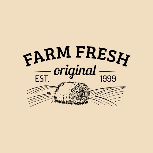 Farm fresh design background Royalty Free Vector Image