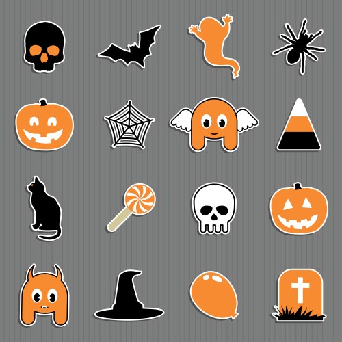 Halloween decorations Royalty Free Vector Image
