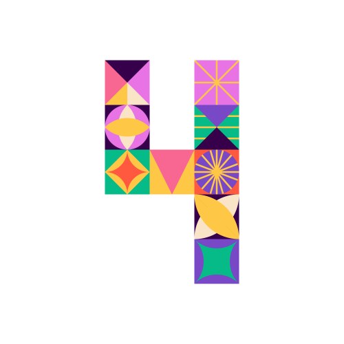 Number 4 Vector Images (over 34,000)