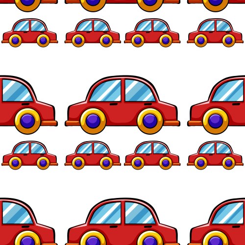 City traffic seamless pattern for kids Royalty Free Vector