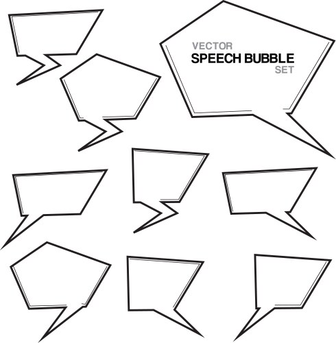 Speech bubble comic book style Royalty Free Vector Image