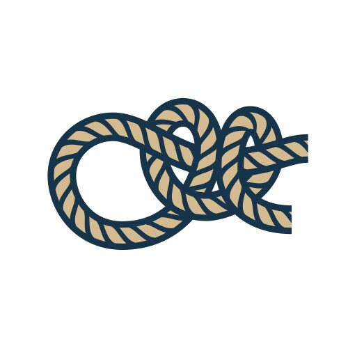Tied rope Royalty Free Vector Image - VectorStock