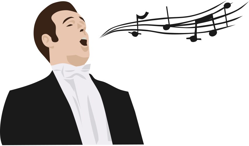Opera singer Royalty Free Vector Image - VectorStock