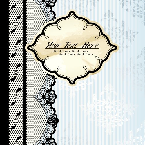 Lace pattern Royalty Free Vector Image - VectorStock
