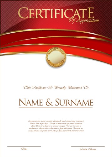 Certificate 507 Royalty Free Vector Image - VectorStock