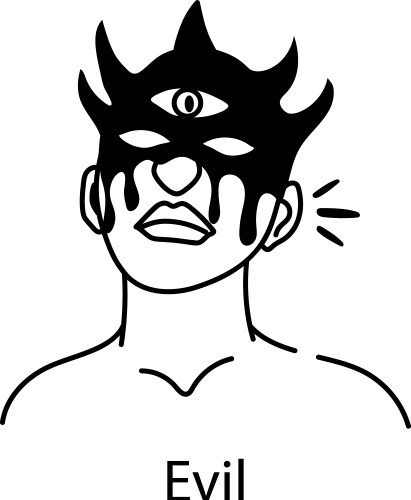 Evil politics Royalty Free Vector Image - VectorStock