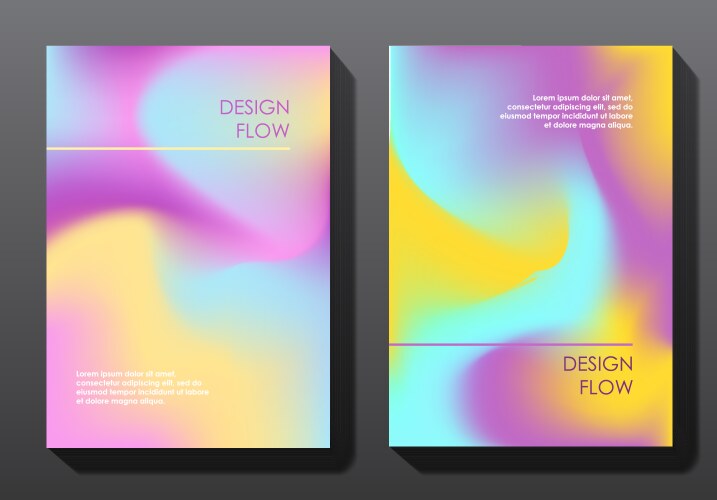 Flow design covers Royalty Free Vector Image - VectorStock