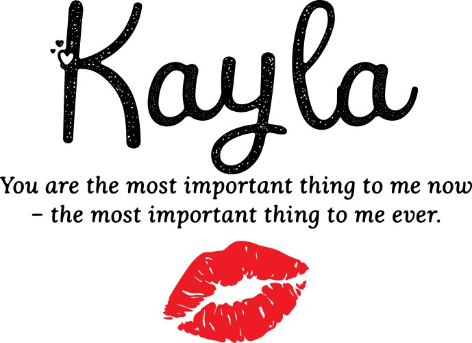 Josie name with lip Royalty Free Vector Image - VectorStock