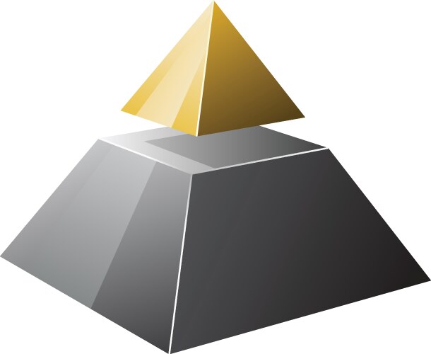 Pyramid realistic Royalty Free Vector Image - VectorStock