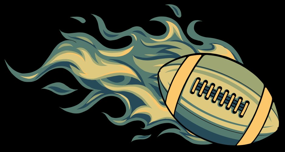 Rugby Ball Fire Vector Images (over 790)