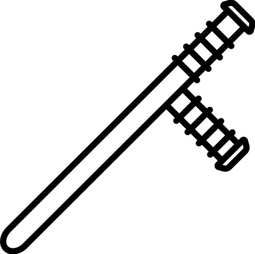 Police baton icon Royalty Free Vector Image - VectorStock