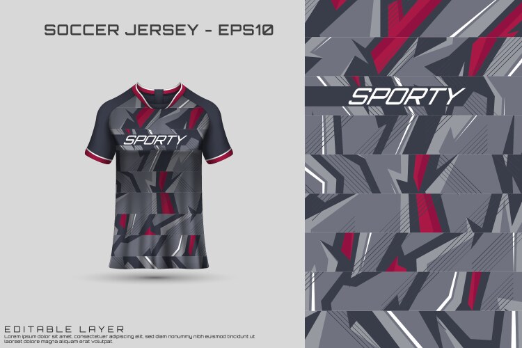 Sports jersey and tshirt template design Vector Image