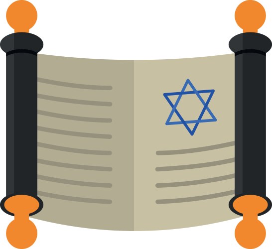 Open torah holy book Royalty Free Vector Image