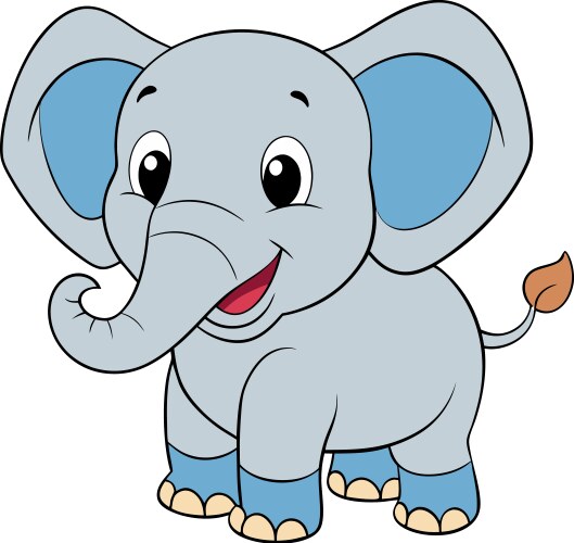 Big Elephant Cartoon Vector Images (over 6,600)