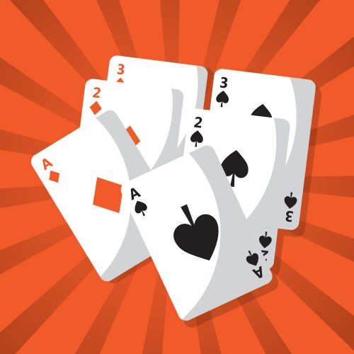 Playing cards seamless background pattern Vector Image