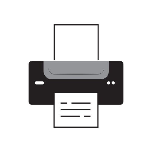 Printer logo Royalty Free Vector Image - VectorStock