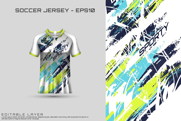 Sports jersey design Royalty Free Vector Image