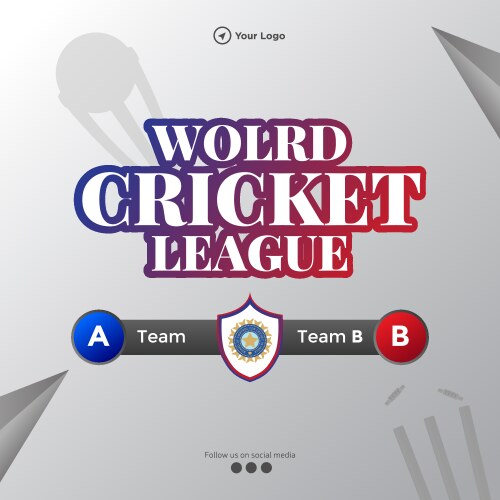 Cricket Team Poster Template Vector Images (over 440)