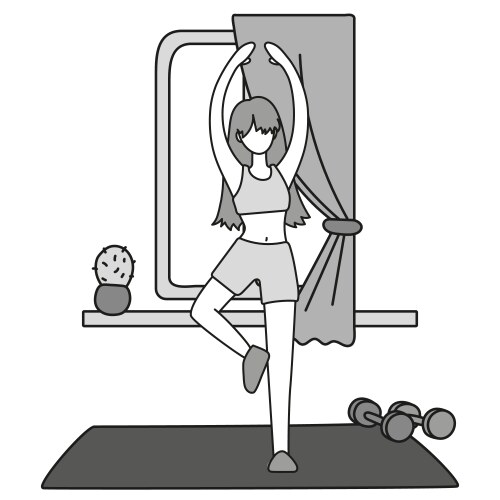 Bodyweight workout routine high-intensity interval