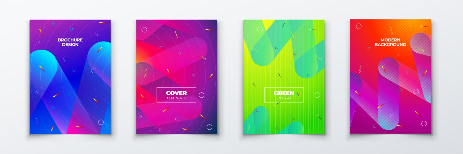 Brochure cover background design corporate Vector Image